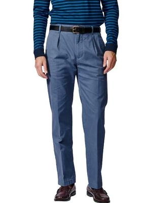 Aubin Mareham Relaxed Fit Suit Trousers - Washed Blue