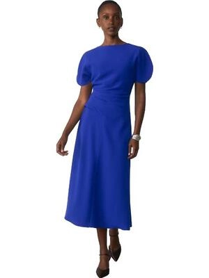 The Fold Salerno Midi Dress - Blue