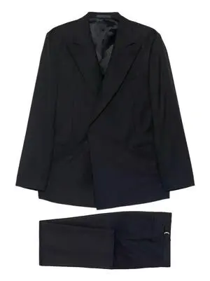 Caruso Buttoned Suit - Blue