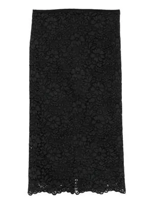 SIMONETTE RAVIZZA Clivy Floral Lace Midi Skirt