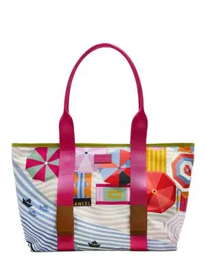 LANCEL Medium Mistral Rollable Tote Bag Blue
