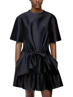 Rabanne Bow Short-sleeved Top - Black