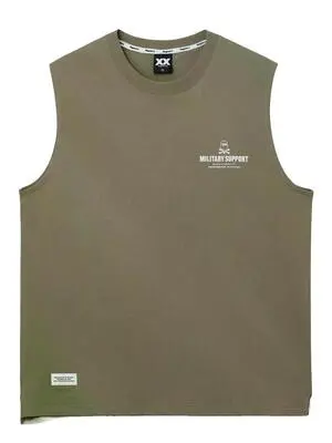 FINGERCROXX Printed Sleeveless Top - Green