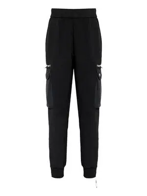 Moose Knuckles Mixed Media Cargo Trousers - Black