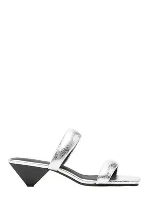 JVAM Cody Square-toe Sandals - Silver