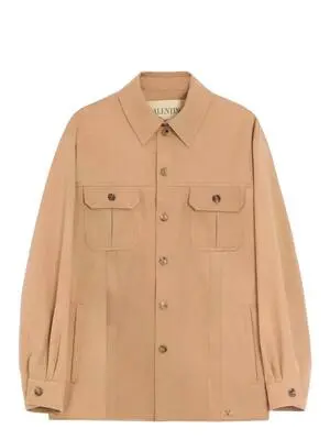 Valentino Garavani Cotton Overshirt - Brown