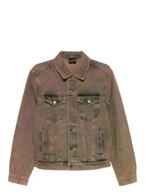 DAILY PAPER Bomi Pocket Denim Jacket - Brown