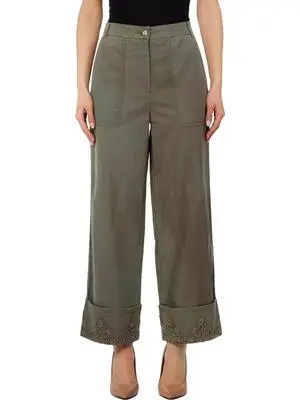 Liu Jo Cuffed Trousers - Green
