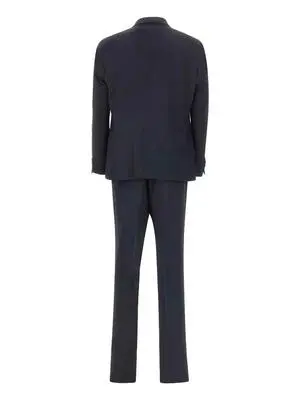 MANUEL RITZ Pin Flap Pockets Suit - Blue