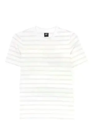 ALPHA TAURI Jali Striped T-shirt - Neutrals
