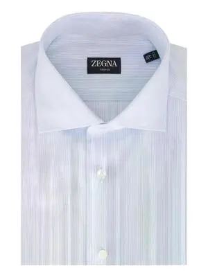 Zegna Trofeo Striped-pattern Shirt - Blue