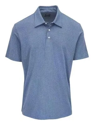 Faherty Brand Movement™ Dotted Polo Shirt - Blue