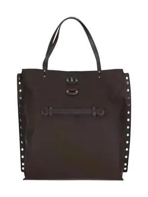 ZANELLATO Rivet Detail Tote Bag - Brown