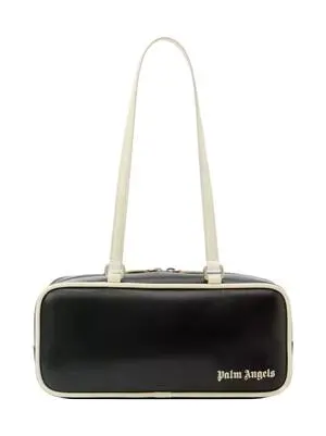 Palm Angels Logo Rectangular Shoulder Bag - Black