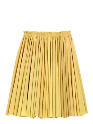 AMI Paris AMI Paris Cotton Corolla Midi Skirt Yellow