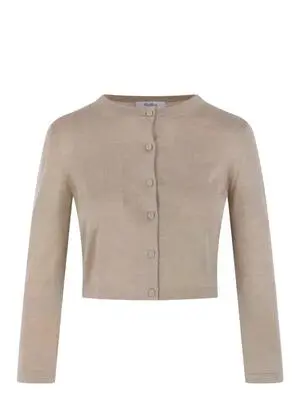 Max Mara Cropped Cardigan - Neutrals
