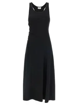 Alexander McQueen Logo-embroidered Corset Dress - Black