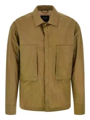 Herno Hidden-button Shirt Jacket - Green