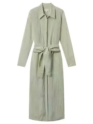 A.L.C. Tie-waist Midi Shirt Dress - Green