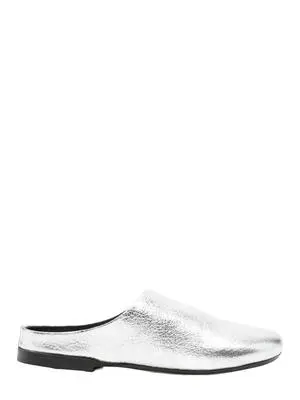 JVAM Flat Mules - Silver