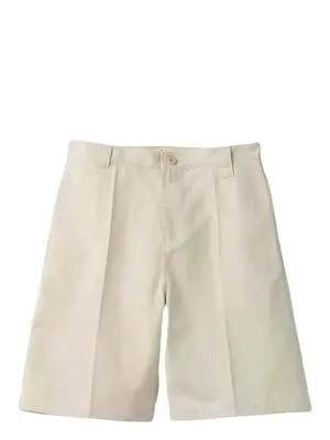 COOR Belt-loop Buttoned Shorts - Neutrals