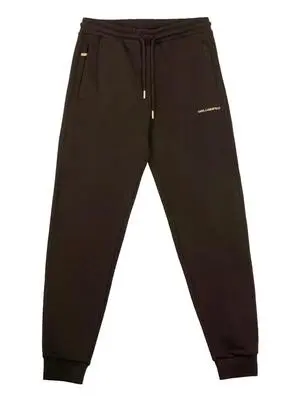 Karl Lagerfeld Drawstring-waist Logo Track Pants - Brown