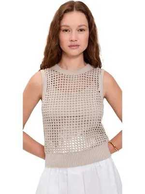 Splendid Camellia Sweater Tank Top - Fawn