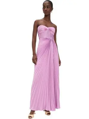 Dress The Population Anabel Sweetheart Embroidered Gown In White - 30% Off  | Editorialist