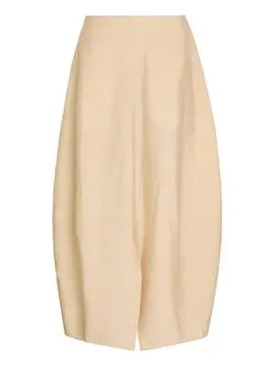 TOTEME Crinkled Silk-blend Maxi Skirt - Stone