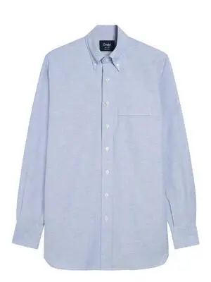 DRAKE'S Cotton Oxford Shirt