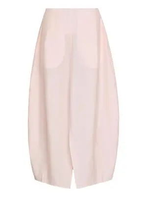 TOTEME Crinkled Silk-Blend Maxi Skirt Light Pink