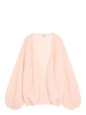 TOTEME Puffed Mohair-blend Cardigan - Light Pink