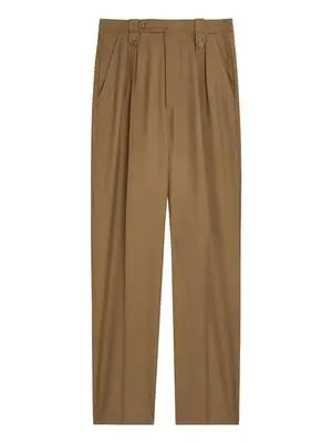 MAISON MARGIELA Tailored Straight-leg Wool Trousers - Brown