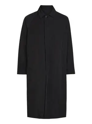 VOWELS Packable Nylon Coat - Black