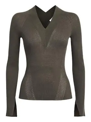 JOSEPH Rib-knit Harti Sweater - Green
