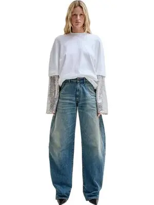 DARKPARK KHRIS Rigid Wide-Leg Jeans Blue