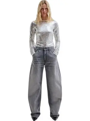 DARKPARK KHRIS Rigid Wide-Leg Jeans Grey