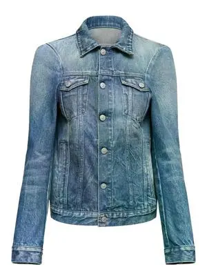 MAISON MARGIELA Buttoned Denim Jacket - Blue