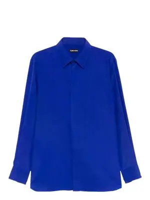 TOM FORD Long-sleeve Shirt - Blue