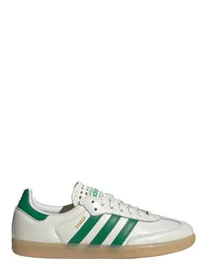 Adidas Adidas Samba OG Sneakers Off White/green/gold Metallic