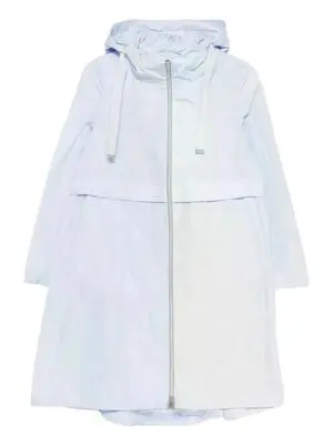 Herno Hooded Zip Parka Coat - Blue