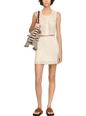 SANDRO Sandro Ribbed Knit Tank Top