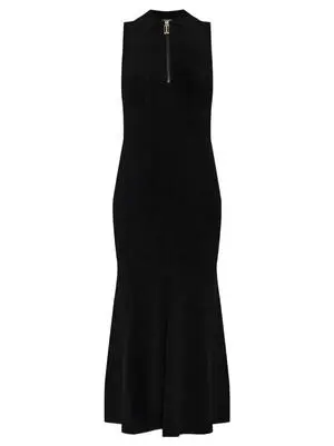 Victoria Beckham Collared Midi Dress - Black