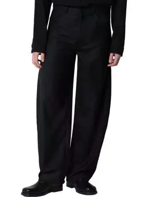Séfr Gino Belt-loop Trousers - Black