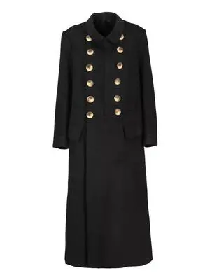 Vintage 1990s Button Coat - Black