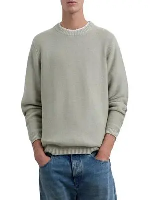 SCALPERS Structure Tricot Knit Sweater - Lightkhaki