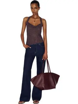 REFORMATION Hastings Halter Top Brown