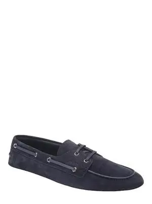 Prada Suede Boat Shoe - Bleu