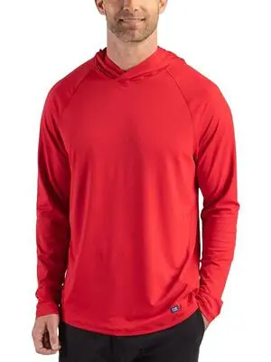 Cutter & Buck Prospect Epic Confidence Featherlight Performance Pullover Hoodie Red