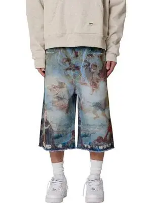 Mnml Ultra Baggy Denim Shorts - Multi